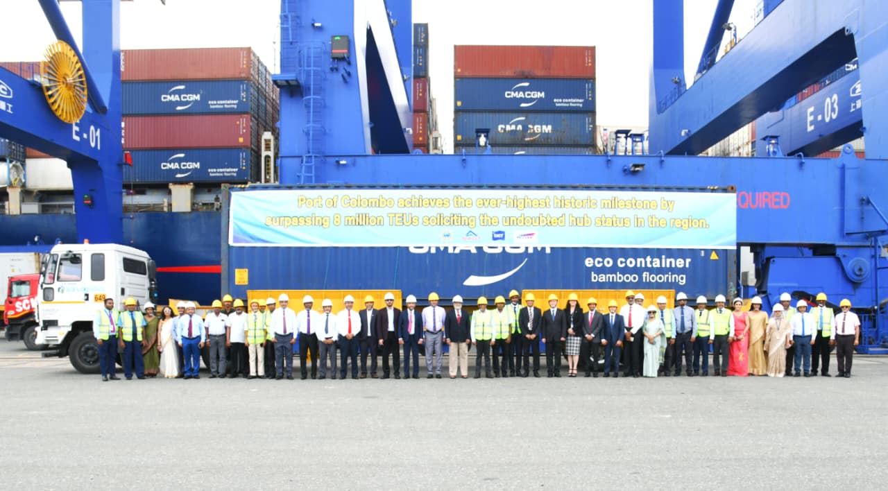 Port of Colombo Records Historic High of 8.29 Million TEUs in 2025 ...