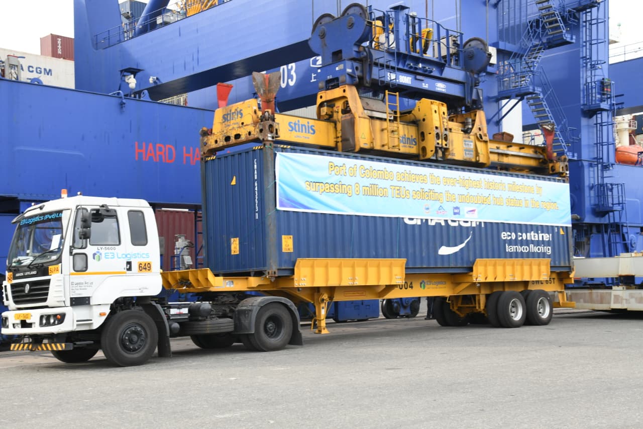 Port of Colombo Records Historic High of 8.29 Million TEUs in 2025 ...